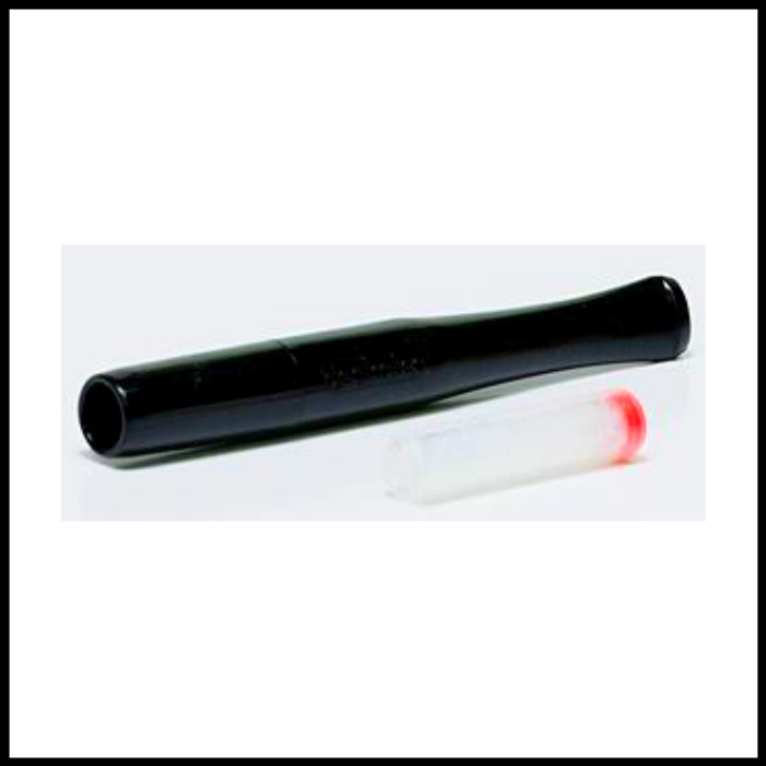 Denicotea Black Cigarette Holder with crystal filters - 1865 Cigars